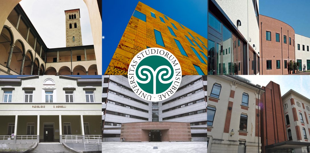 Our seats | Università degli studi dell'Insubria